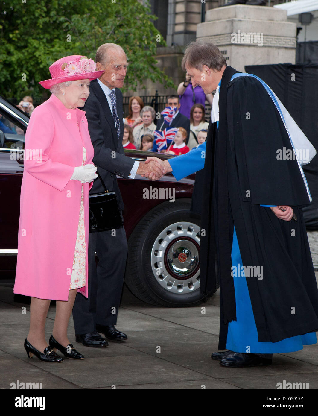 Queen Elizabeth II and Duke of Edinburgh meet Revd Dr Laurence Whitley ...