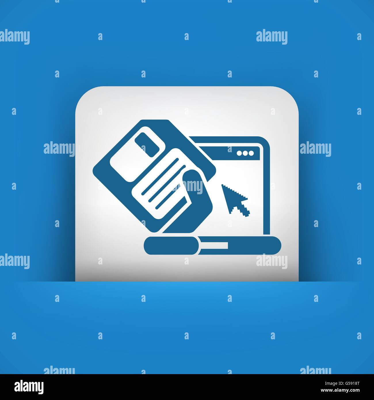 Saving data icon Stock Vector Image & Art - Alamy