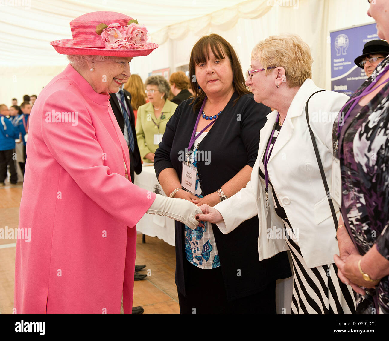 Queen Elizabeth II meets winners of the Queen's Award for Voluntary ...