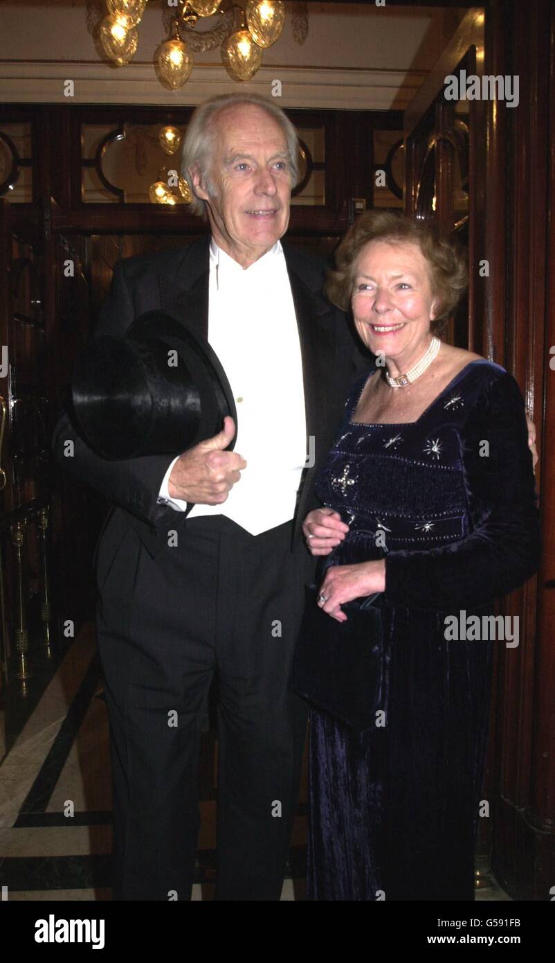 Beatles record producer Sir George Martin with his wife Judy arrives at ...
