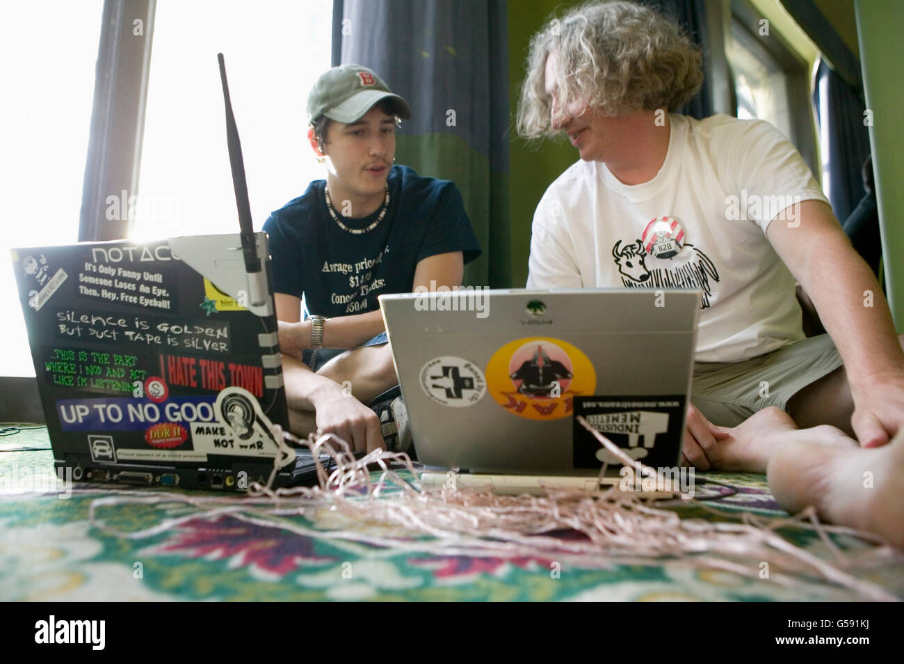 Attendees of the 6th edition of HOPE, an annual hackers' convention ...