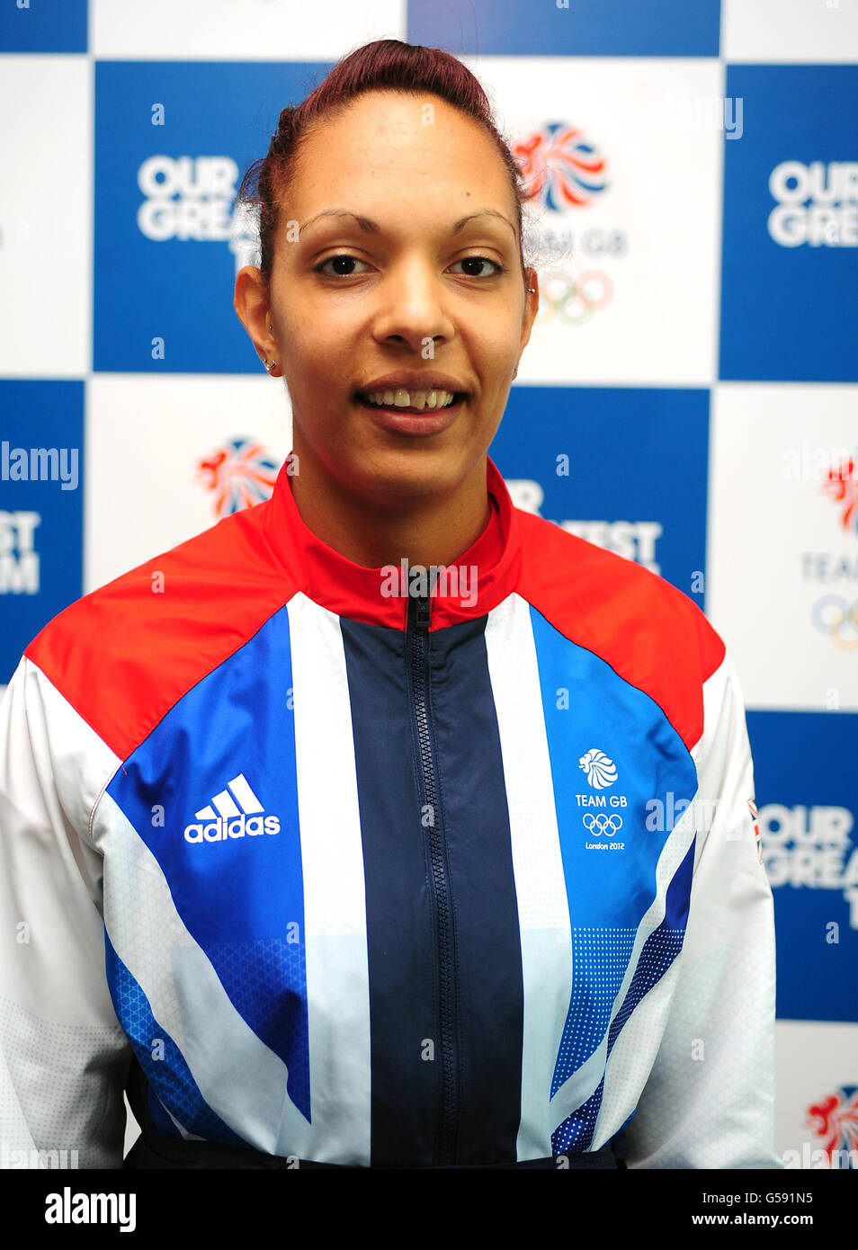 Team GB Volleyballer Rachel Bragg during the London 2012 kitting out ...