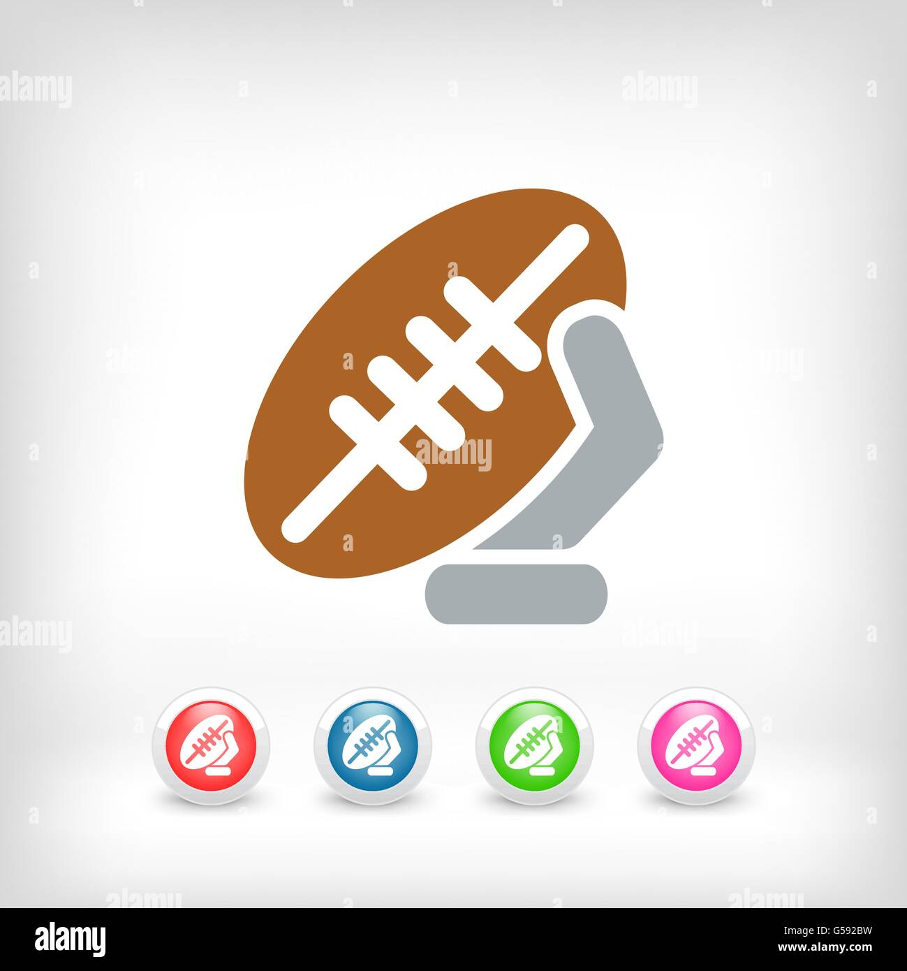 Back of rugby player Stock Vector Images - Alamy