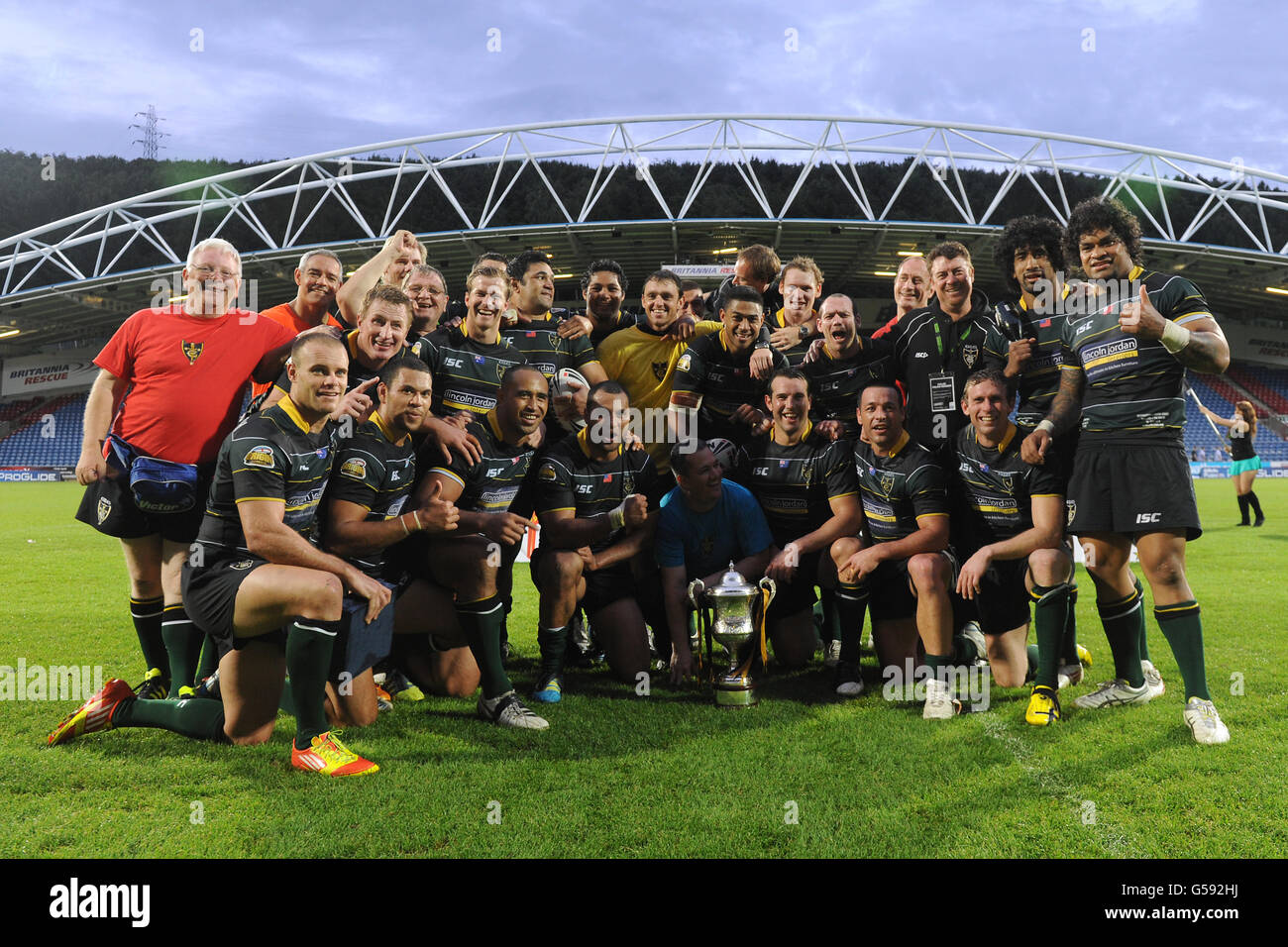 Exiles celebrate with the international origin series trophy hi-res ...
