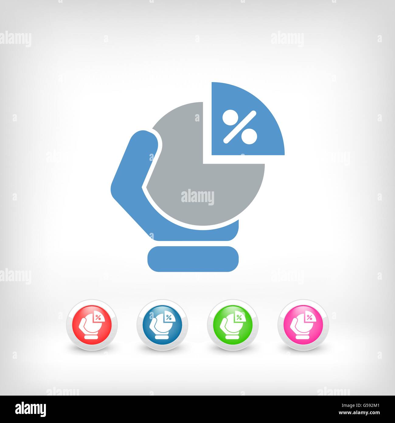 Portion chart icon Stock Vector Image & Art - Alamy