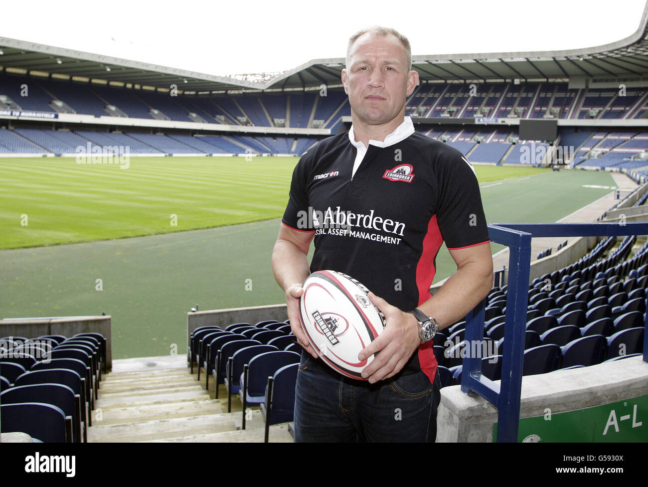Rugby Union - Edinburgh Photocall - Neil Back - Murrayfield Stadium ...