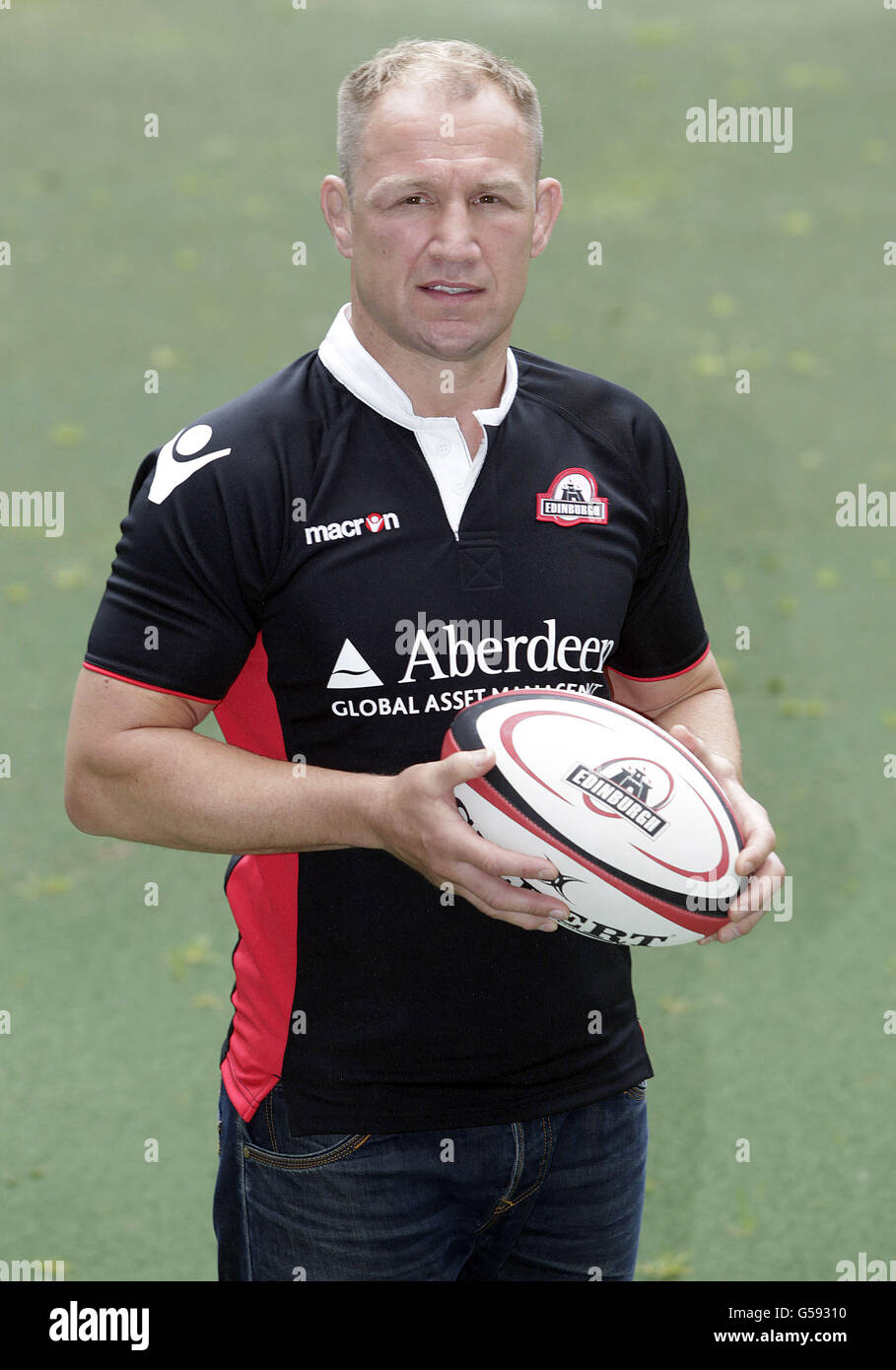 Rugby union edinburgh photocall neil back murrayfield stadium hi-res ...