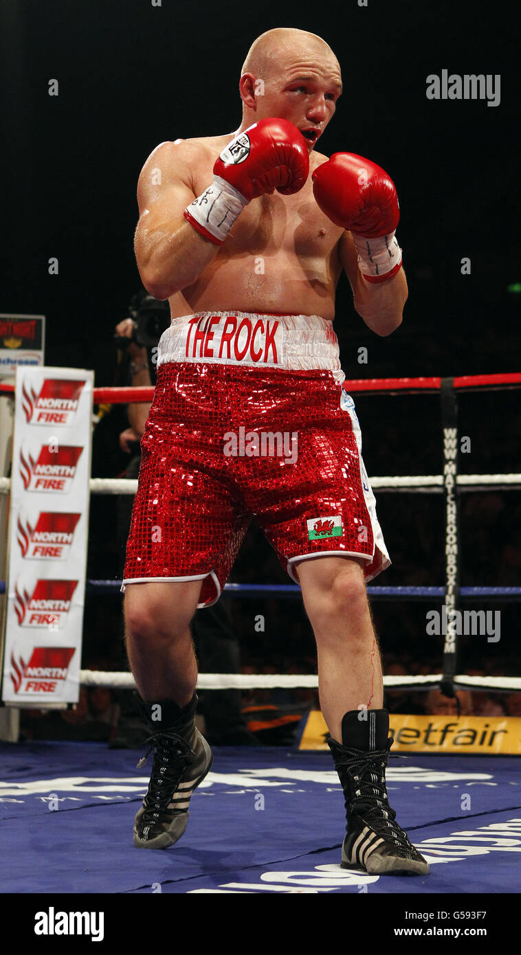 Gavin Rees during his European and British Lightweight Championship ...