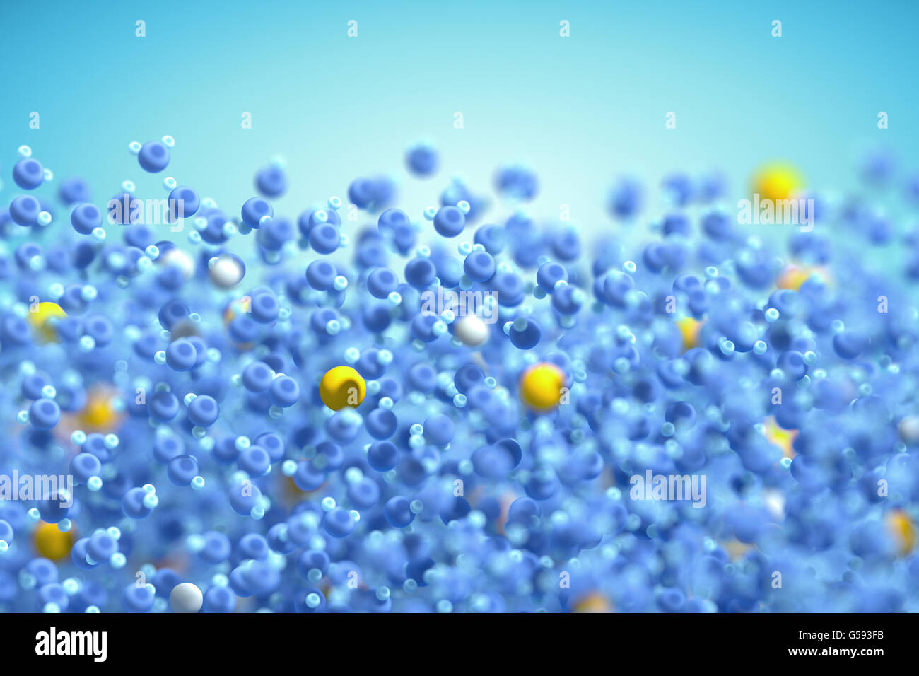 Water (in blue) is a chemical compound containing oxygen and hydrogen ...