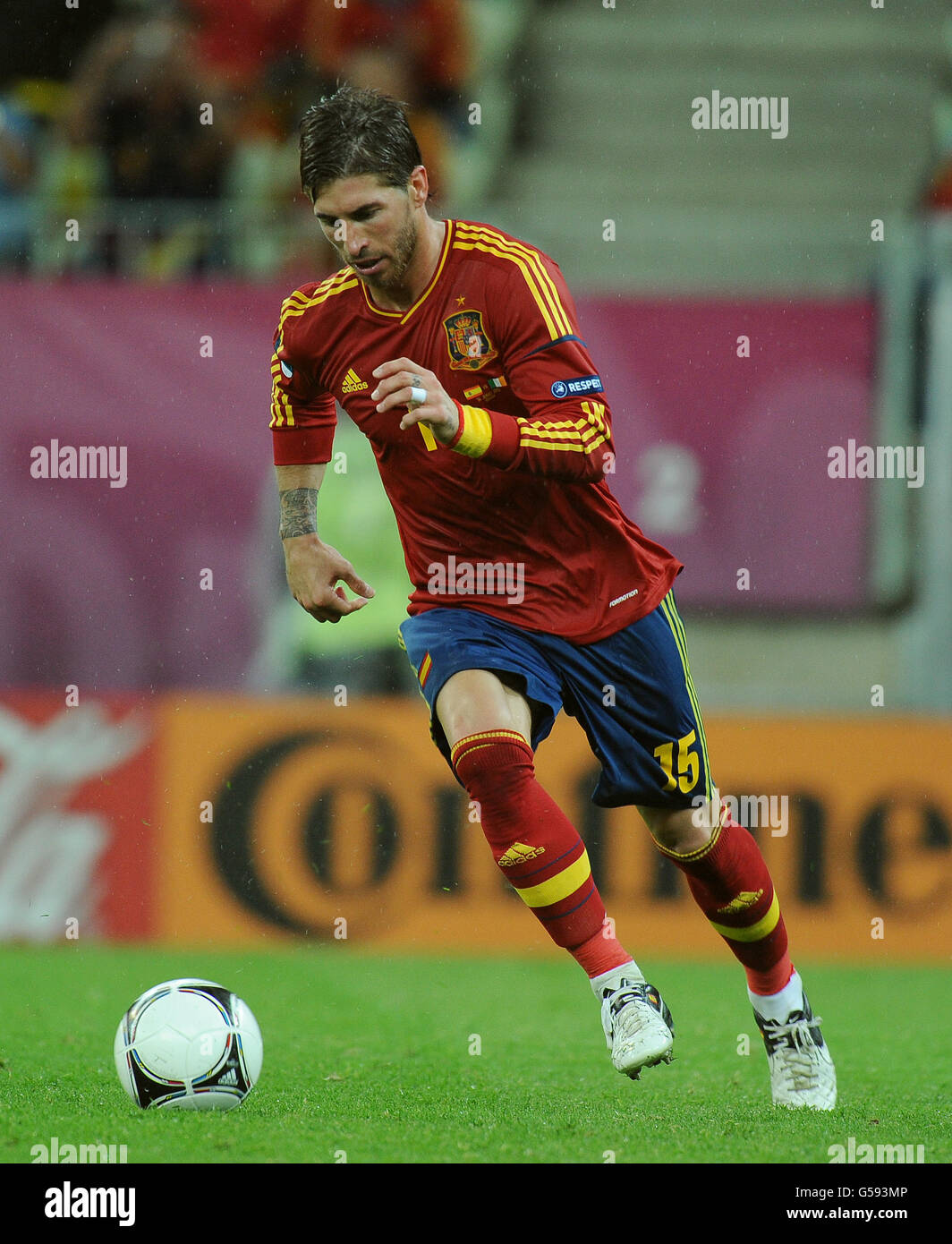 Spain euro 2012 ramos hi-res stock photography and images - Alamy