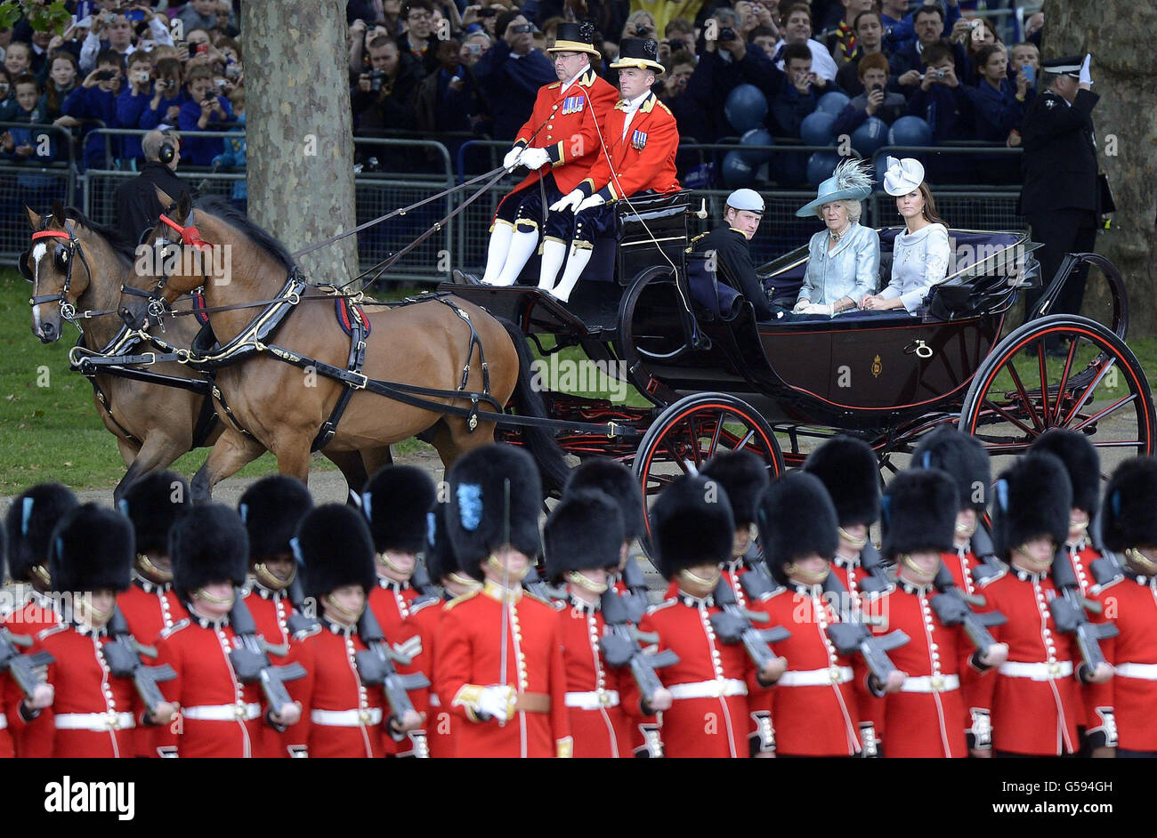 Trooping the Colour Stock Photo - Alamy