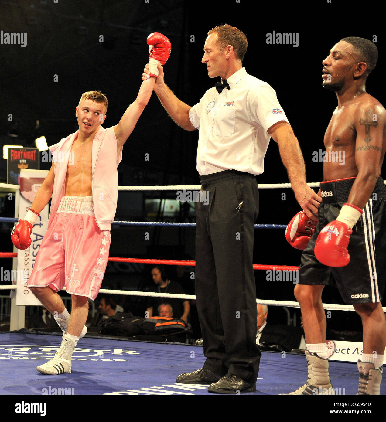 Louis norman beats brett fido flyweight bout national velodrome hi-res ...