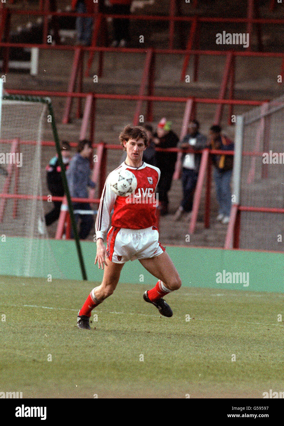 Arsenals first team captain, Tony Adams making a comeback appearence in ...