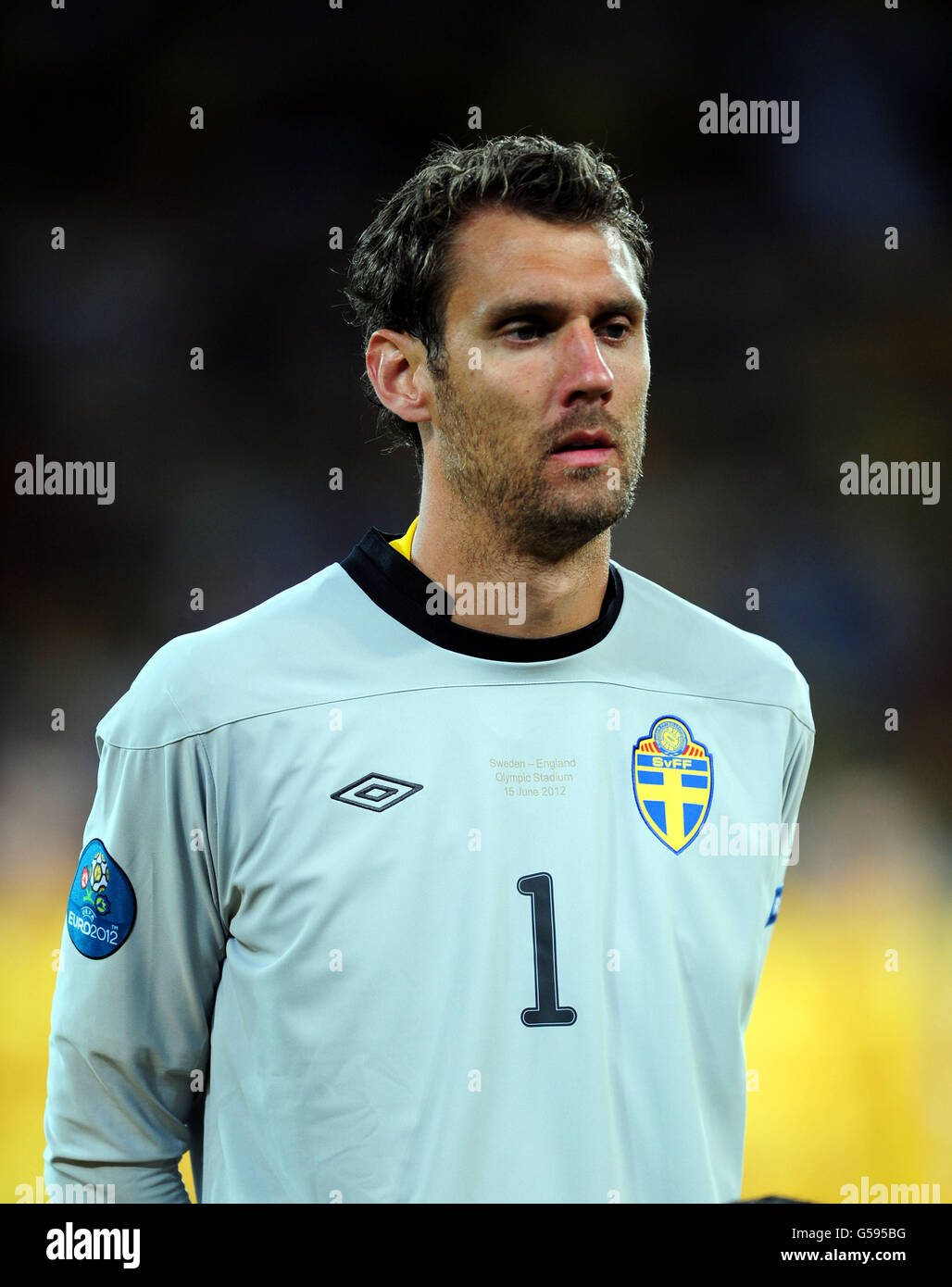 Swedens goalkeeper andreas isaksson hi-res stock photography and images ...
