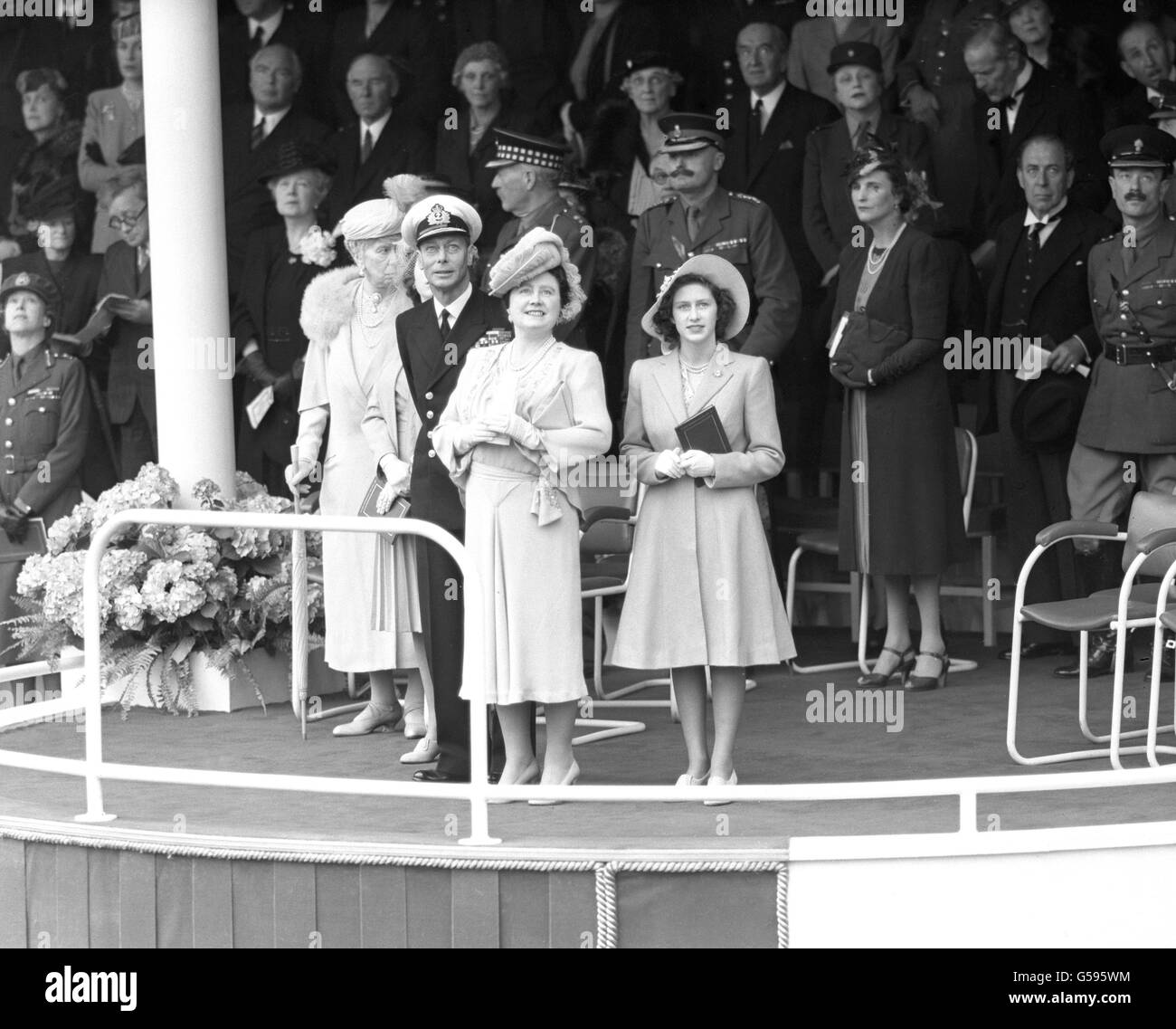 At the end of the Victory Parade, a fly past of 300 RAF aircraft took ...