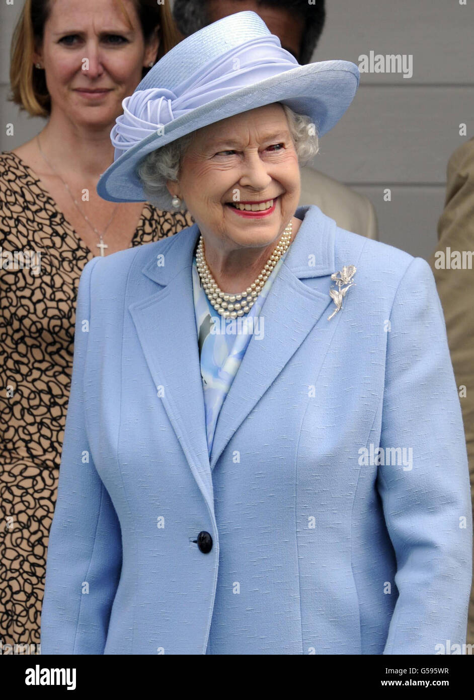 Queen Elizabeth II at the Cartier Queen's Cup at Guards Polo Club ...