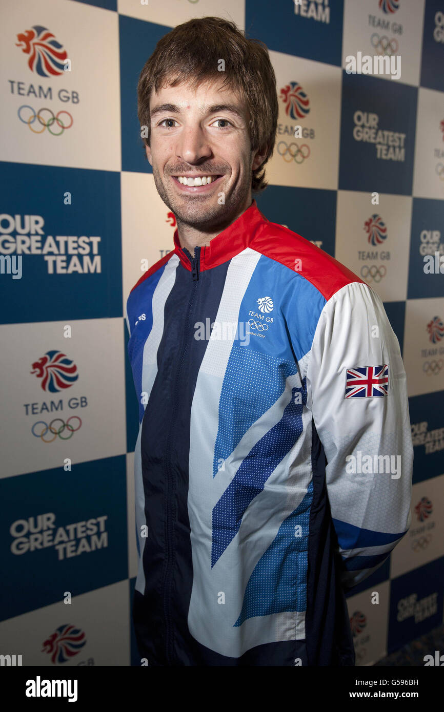 Team GB rowing member Zac Purchase during the London 2012 kitting out ...