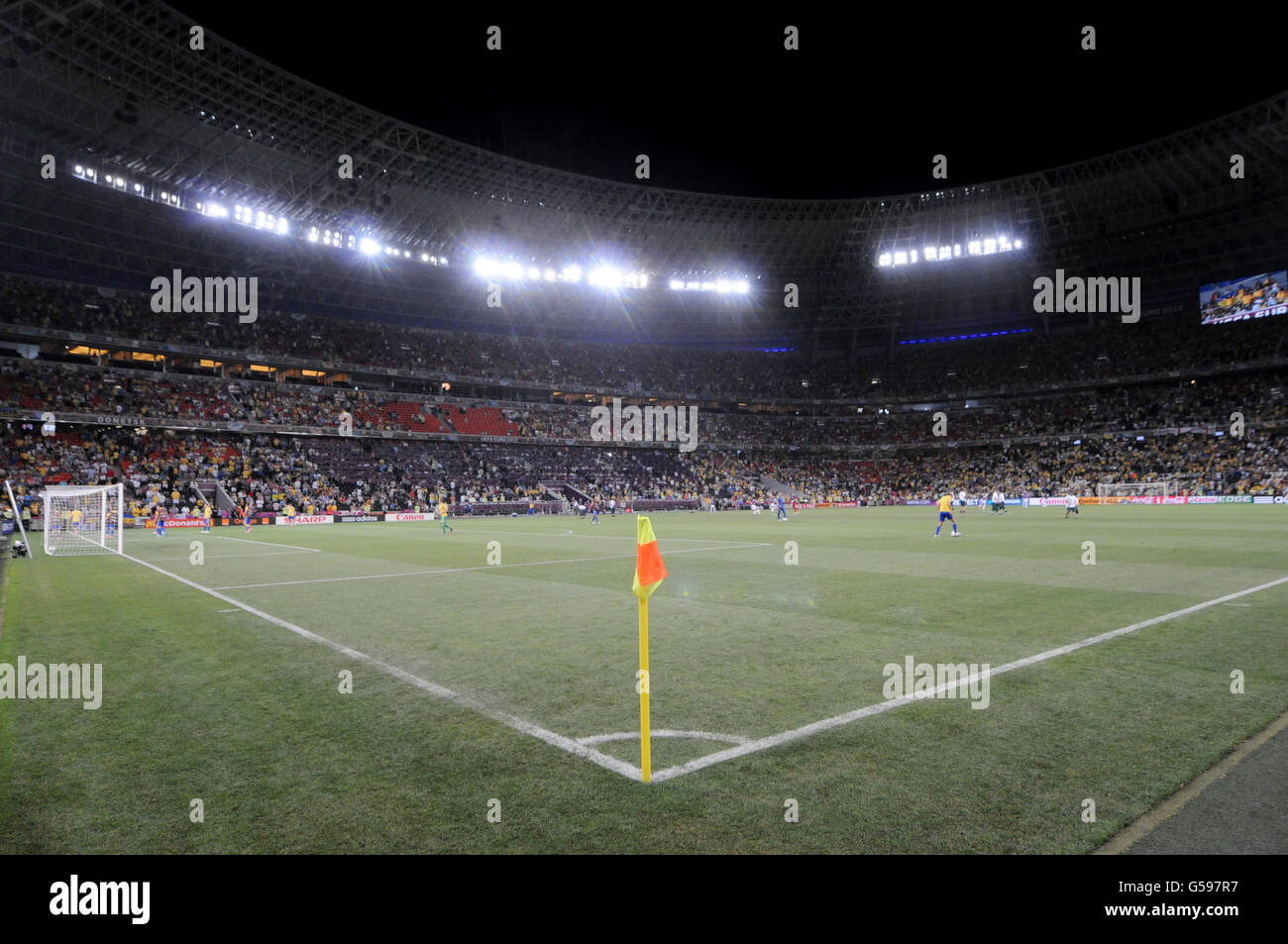 Soccer uefa euro 2012 donbass arena general view hi-res stock ...