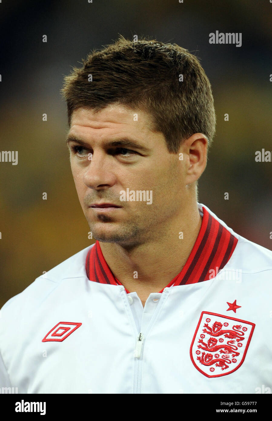 England's Steven Gerrard during the group D match between England and ...