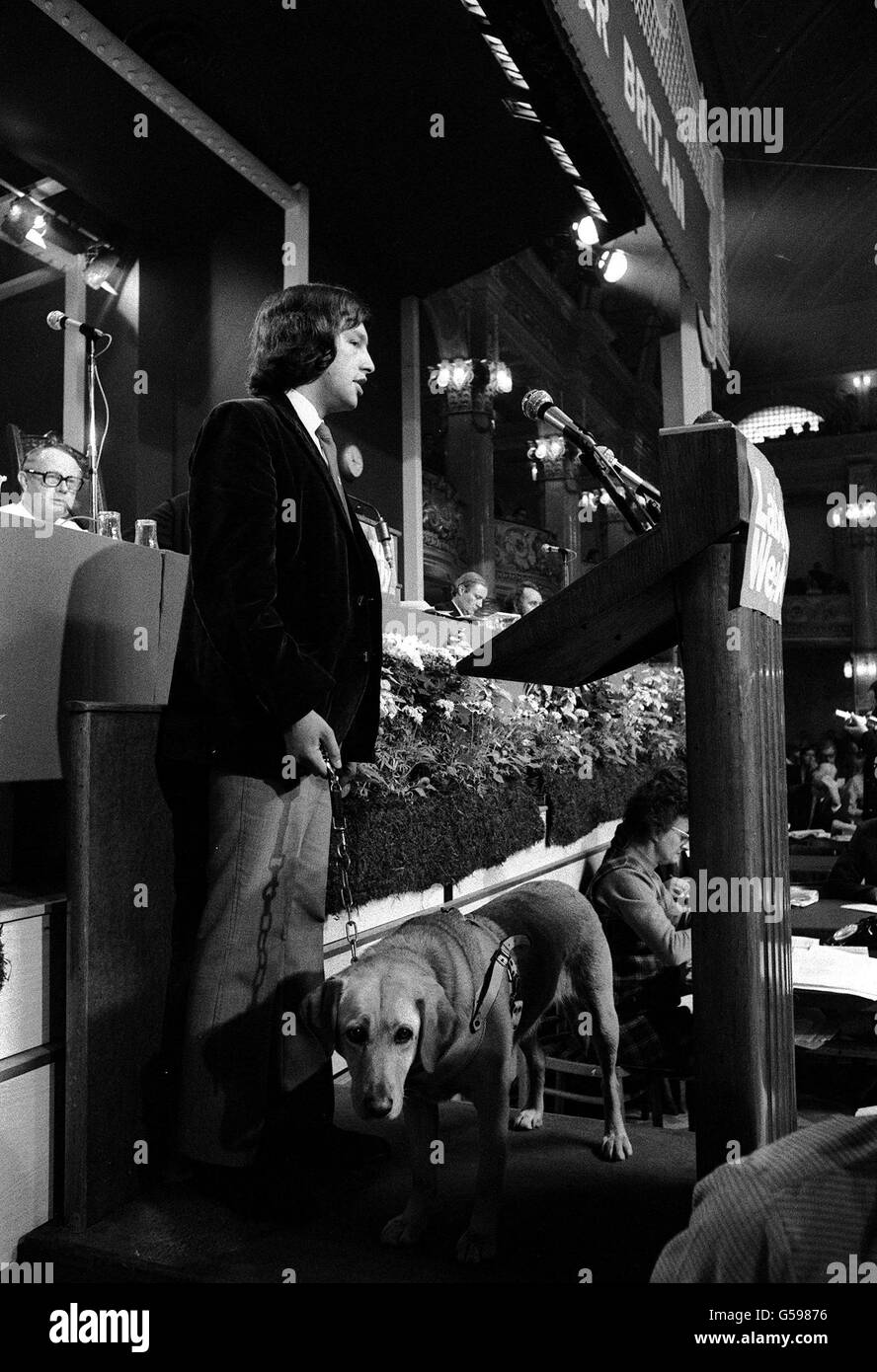 Full length guide dog Black and White Stock Photos & Images - Alamy