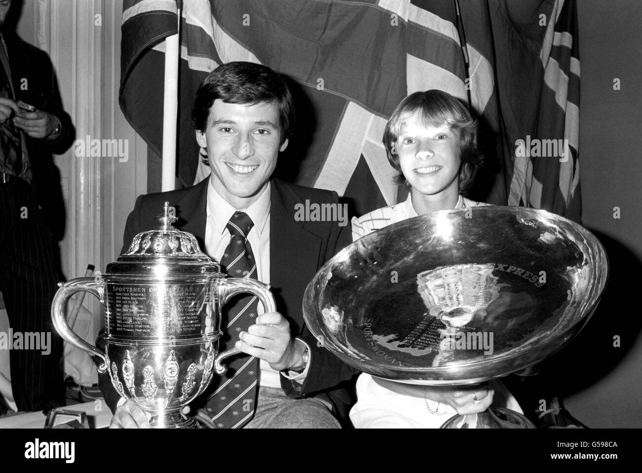 Sebastian Coe, the Olympic 1500 metres champion and 16 year old Linsey ...