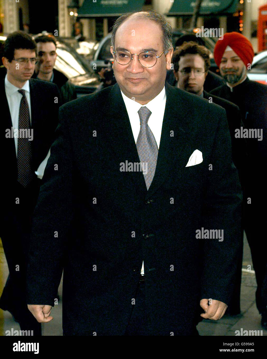 Foreign Office minister Keith Vaz arrives at the Indian High Commision ...