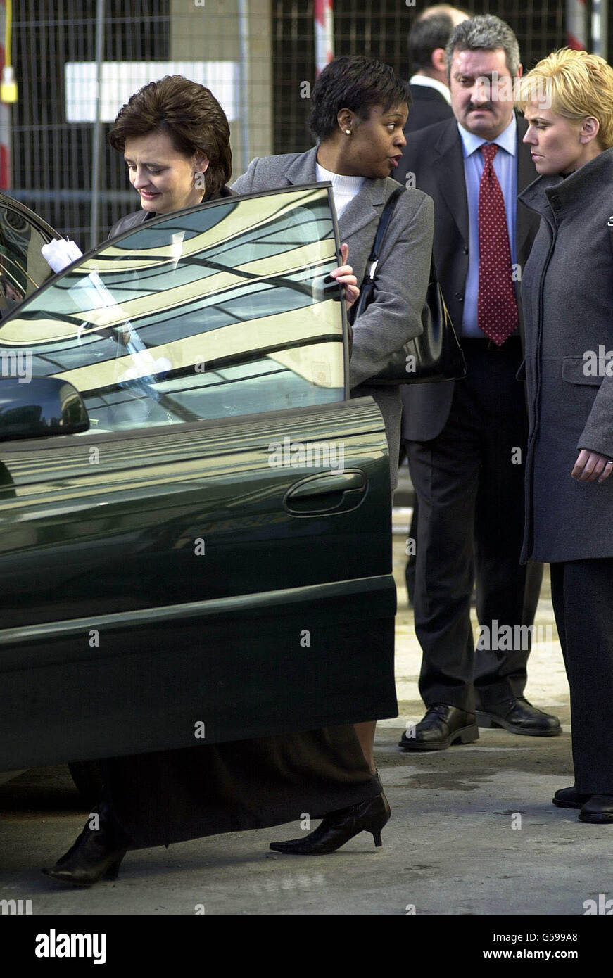 Sheridon Quintyne (centre), mother of Francesca Quintyne, leaves via ...