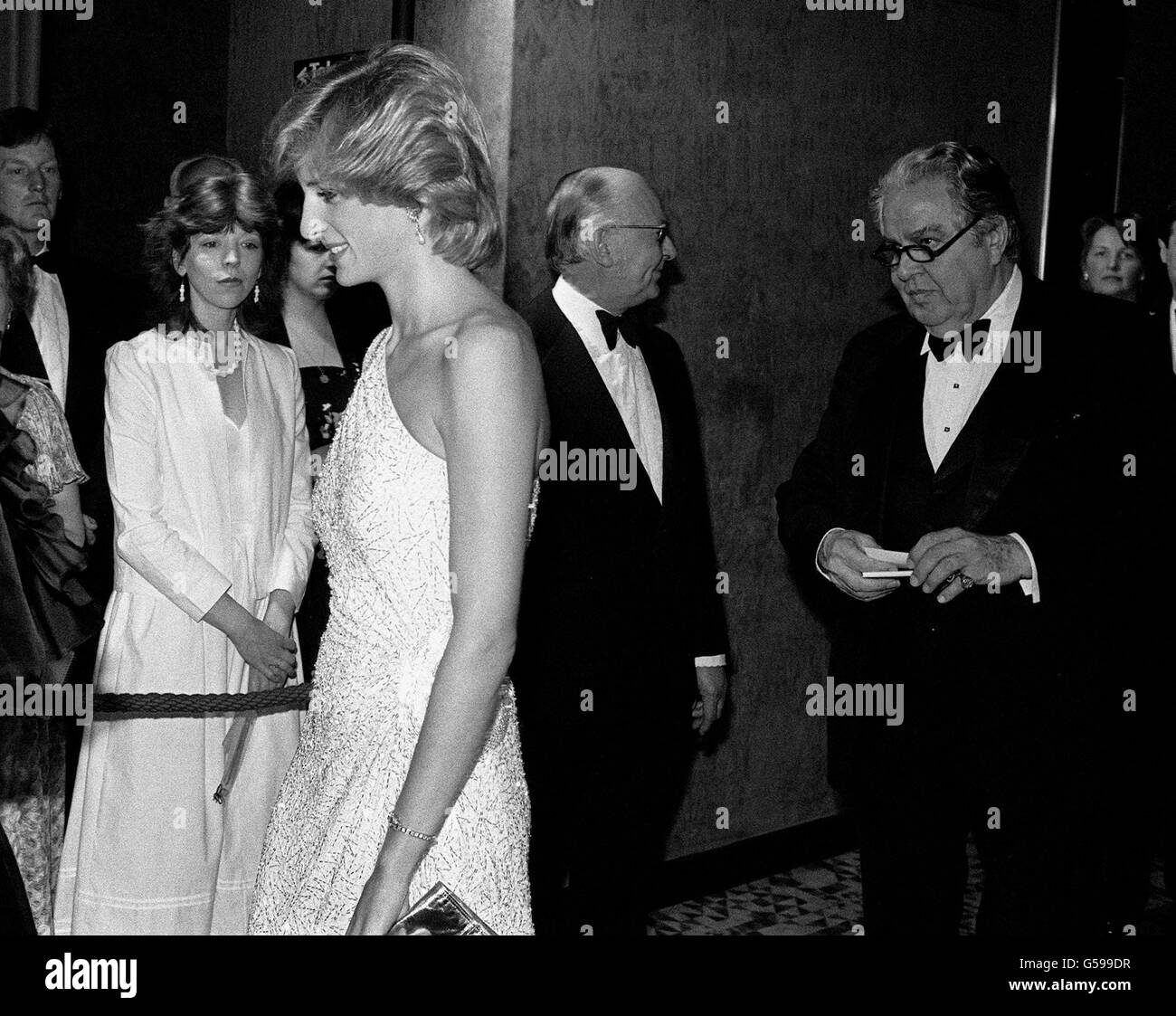 Princess diana black and white dress hi-res stock photography and ...