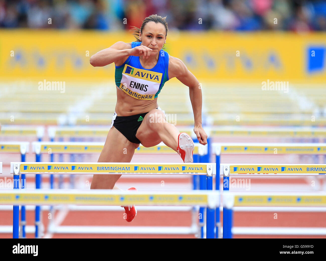 Womens 100m hurdle final hi-res stock photography and images - Alamy