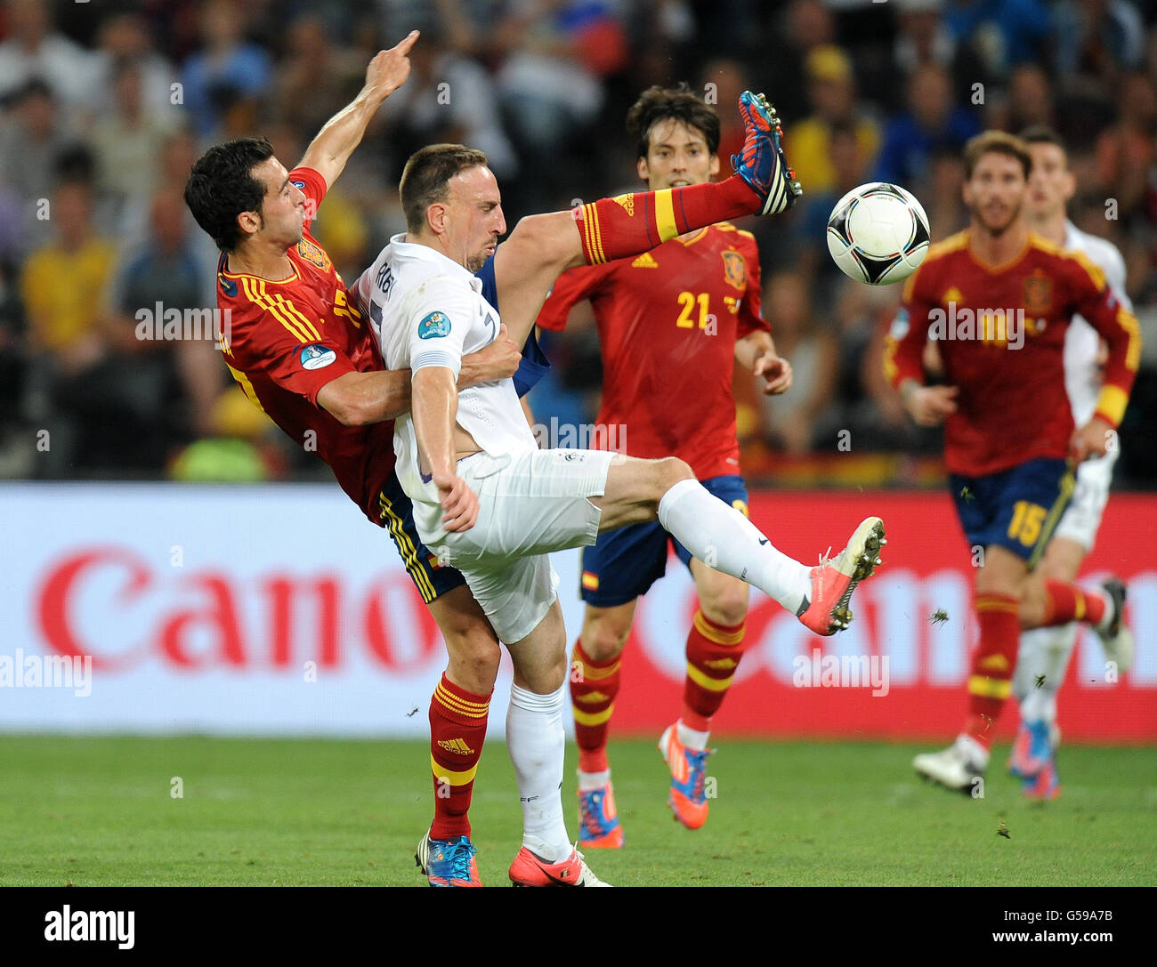 Soccer - UEFA Euro 2012 - Quarter Final - Spain v France - Donbass ...