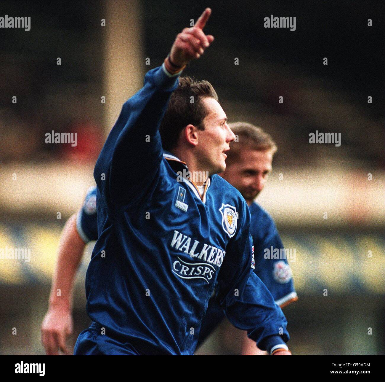 SCOTT TAYLOR, LEICESTER CITY, CELEBRATES 1st GOAL AGAINST WEST BROMWICH ...