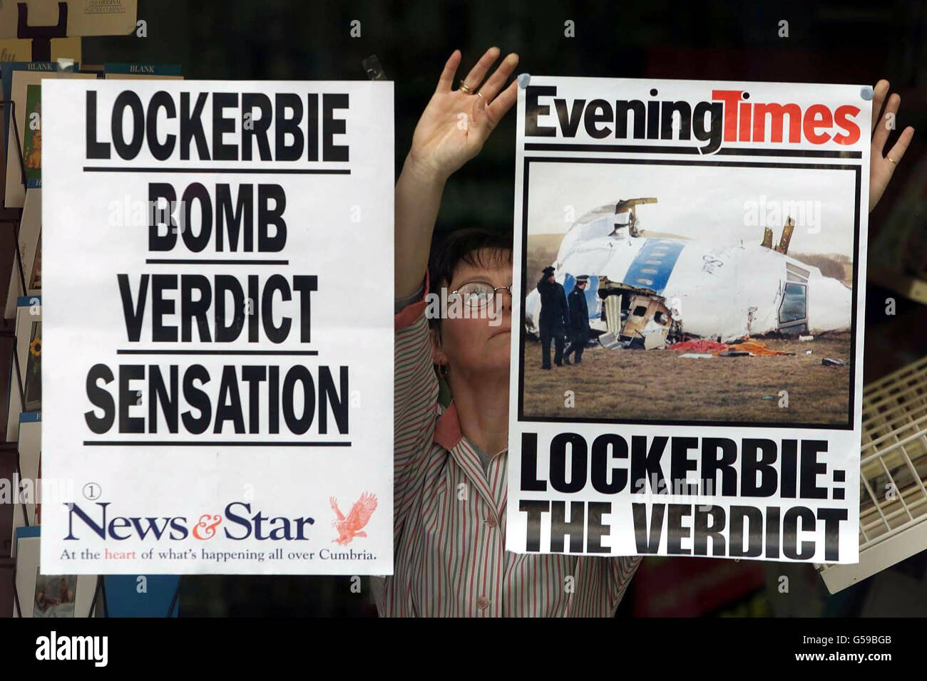 Lockerbie trial verdict Stock Photo - Alamy