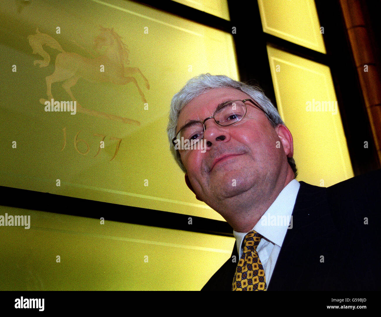 Lloyds TSB chief executive, Peter Ellwood, at his London office ...