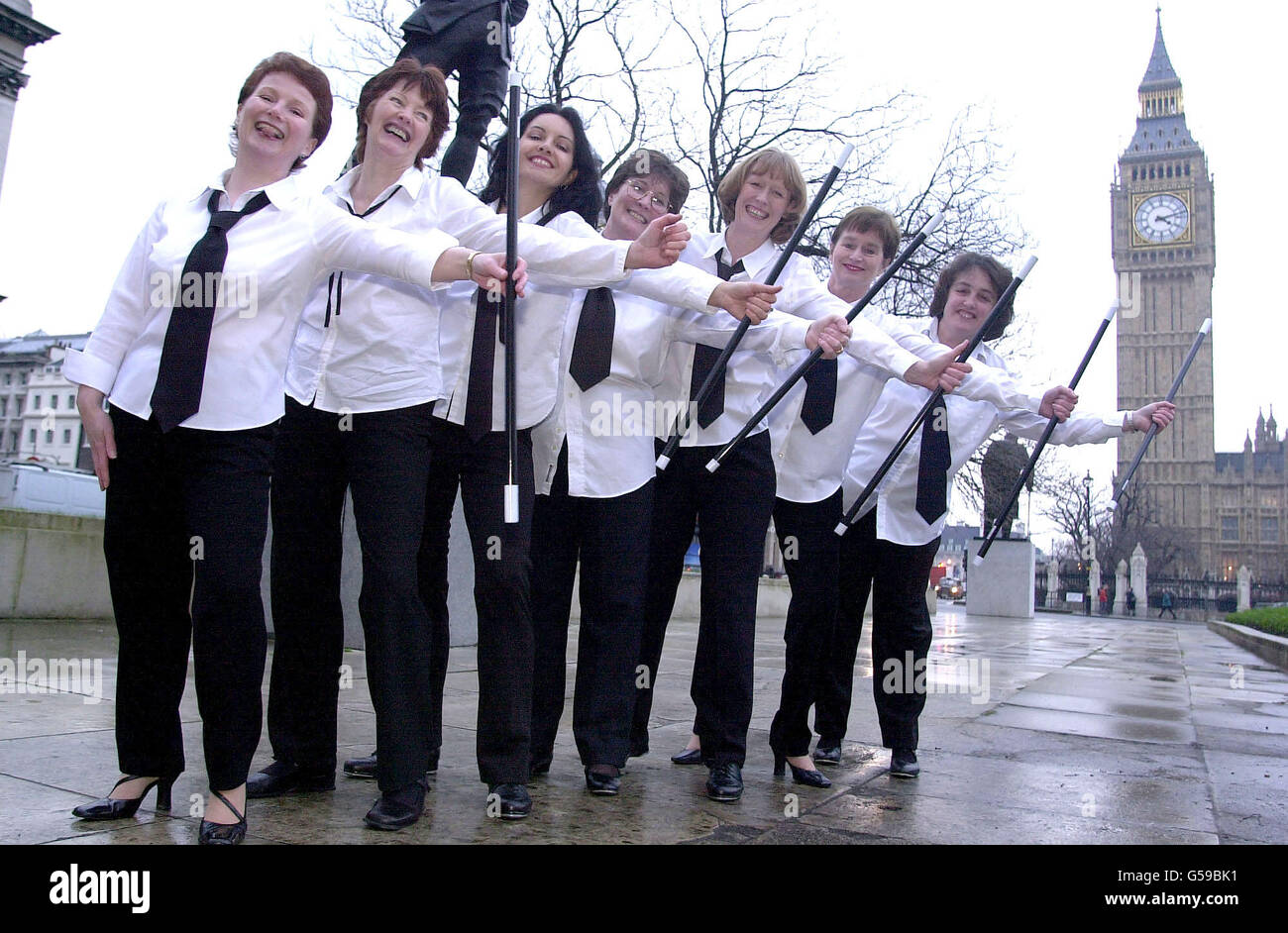 Female Labour MP Dancing Troupe Stock Photo - Alamy