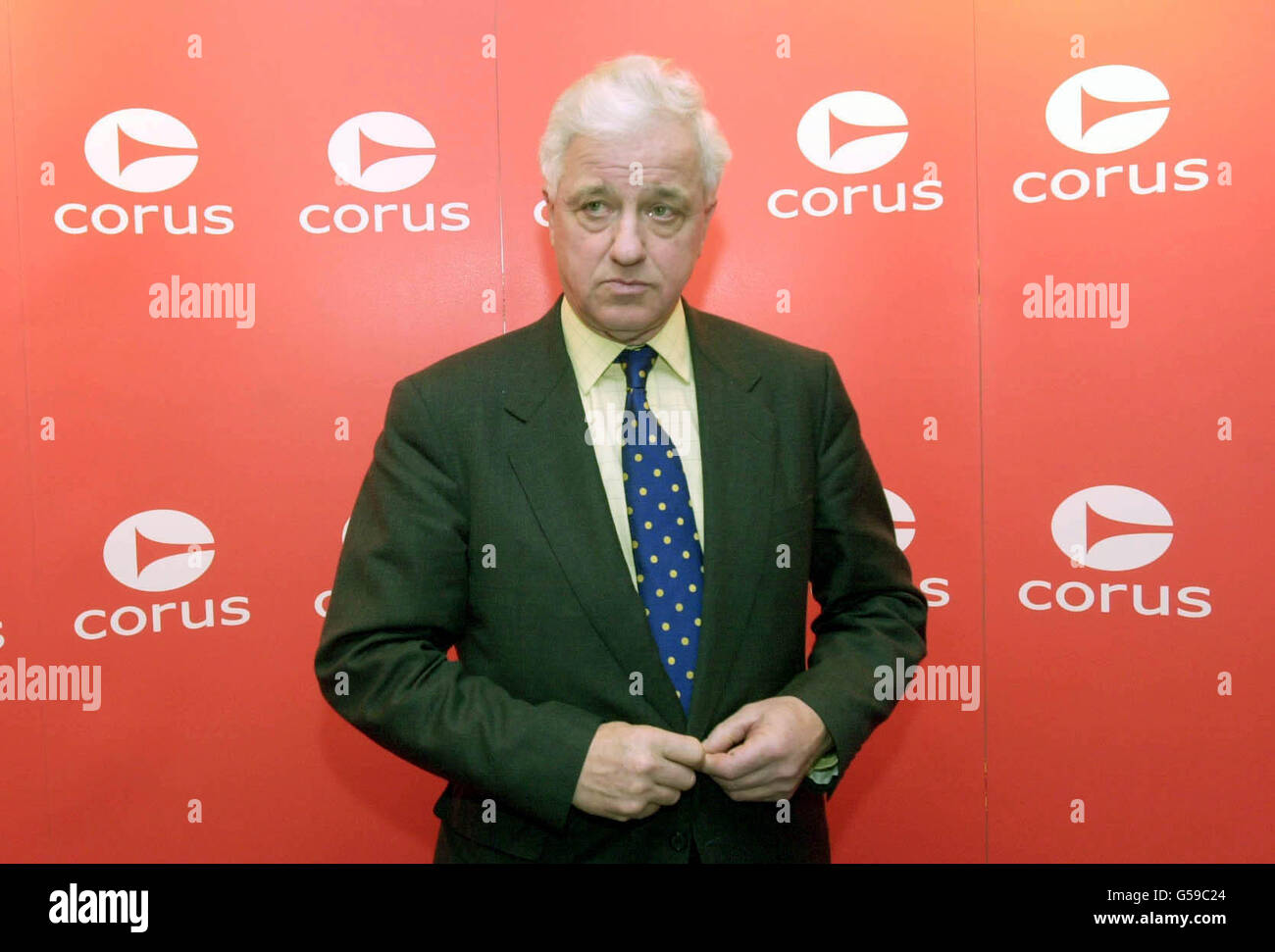 Chairman and Chief Executive of Corus Brian Moffat during a press ...