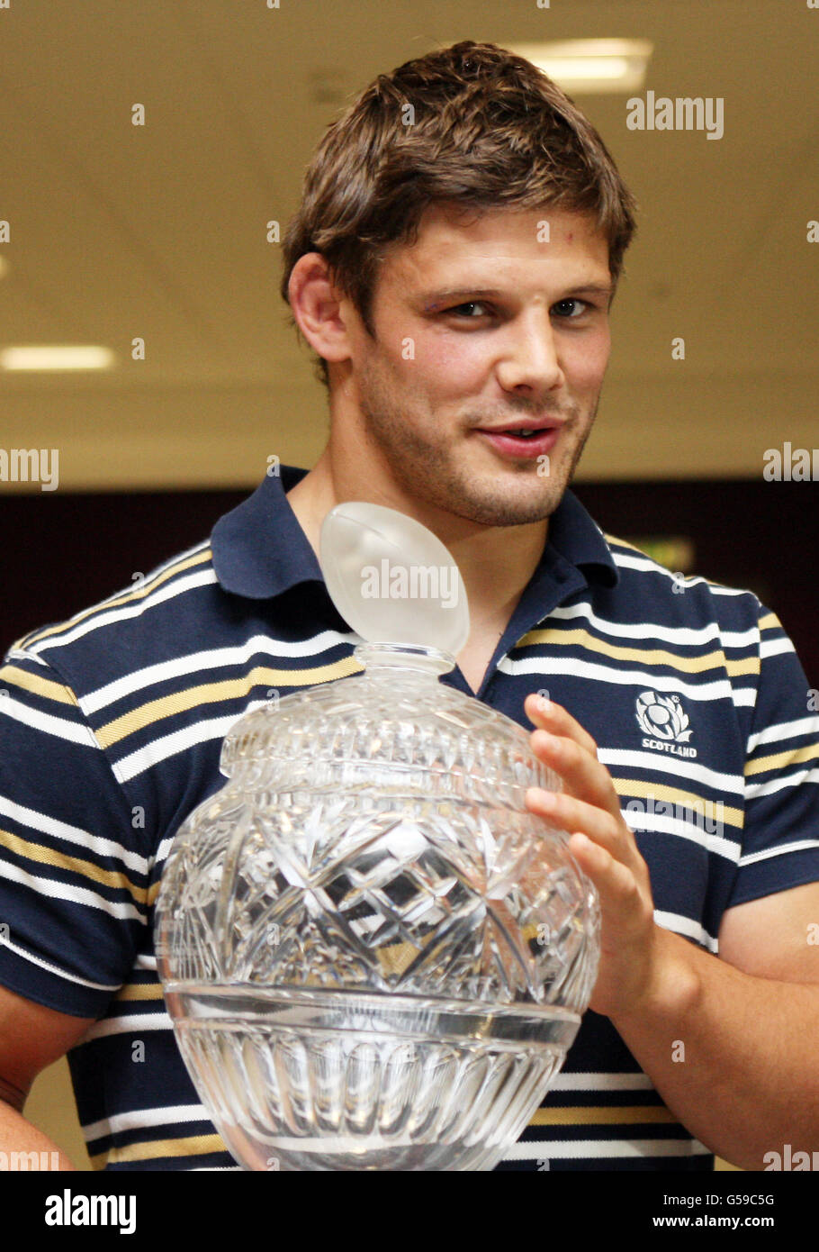 Ross Ford arrives back at Edinburgh Airport after Scotland's southern ...