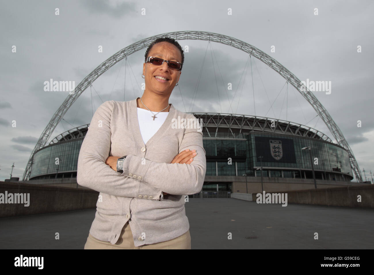 GB Womens team Manager Hope Powell poses for the photographers after ...
