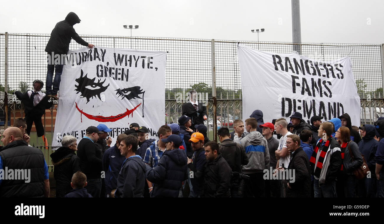 Soccer - Rangers Protests - Ibrox Stadium Stock Photo - Alamy