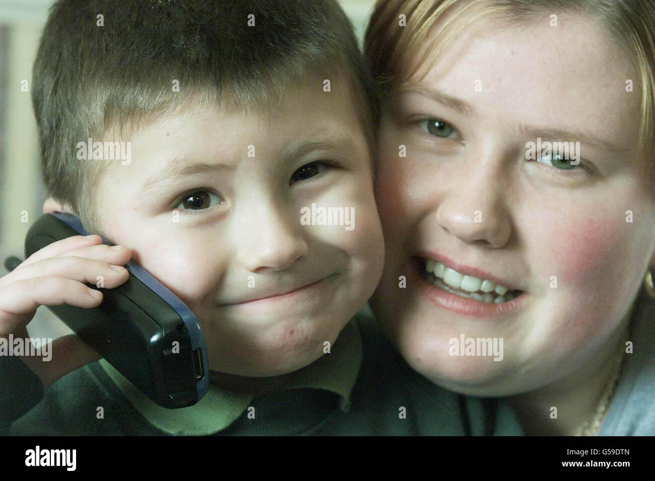 Three-year-old Connor Carr at home in Tyneside with his mother Debbie ...
