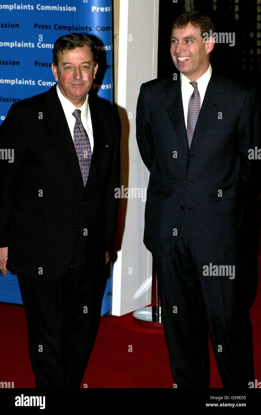 HRH The Duke of York (right) and PCC Chairman Lord Wakeham arrive for ...