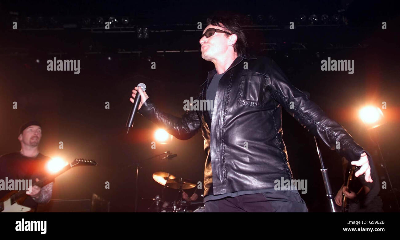 Rock band U2, who collected the NME Premier Award for God Like Genius ...