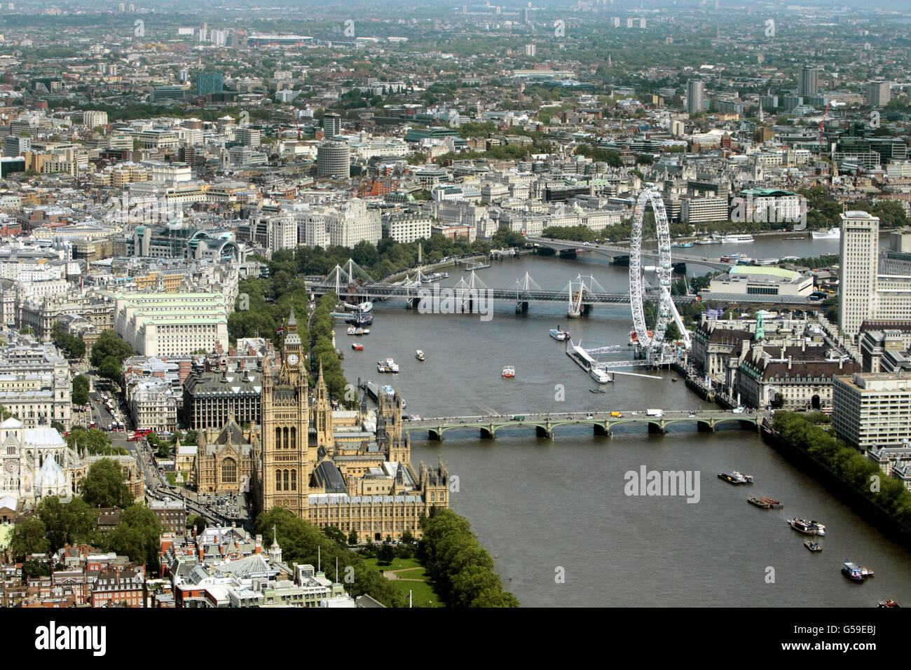 City Views - London. A general view of the Houses of Parliament in ...