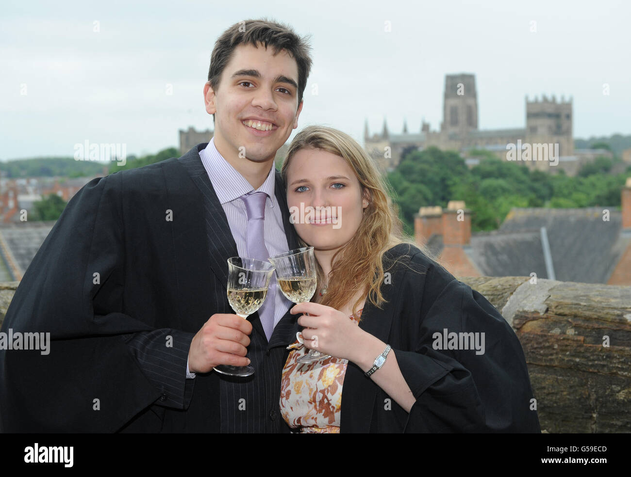 Durham University students Christopher Brooker and Hannah Grayson ...