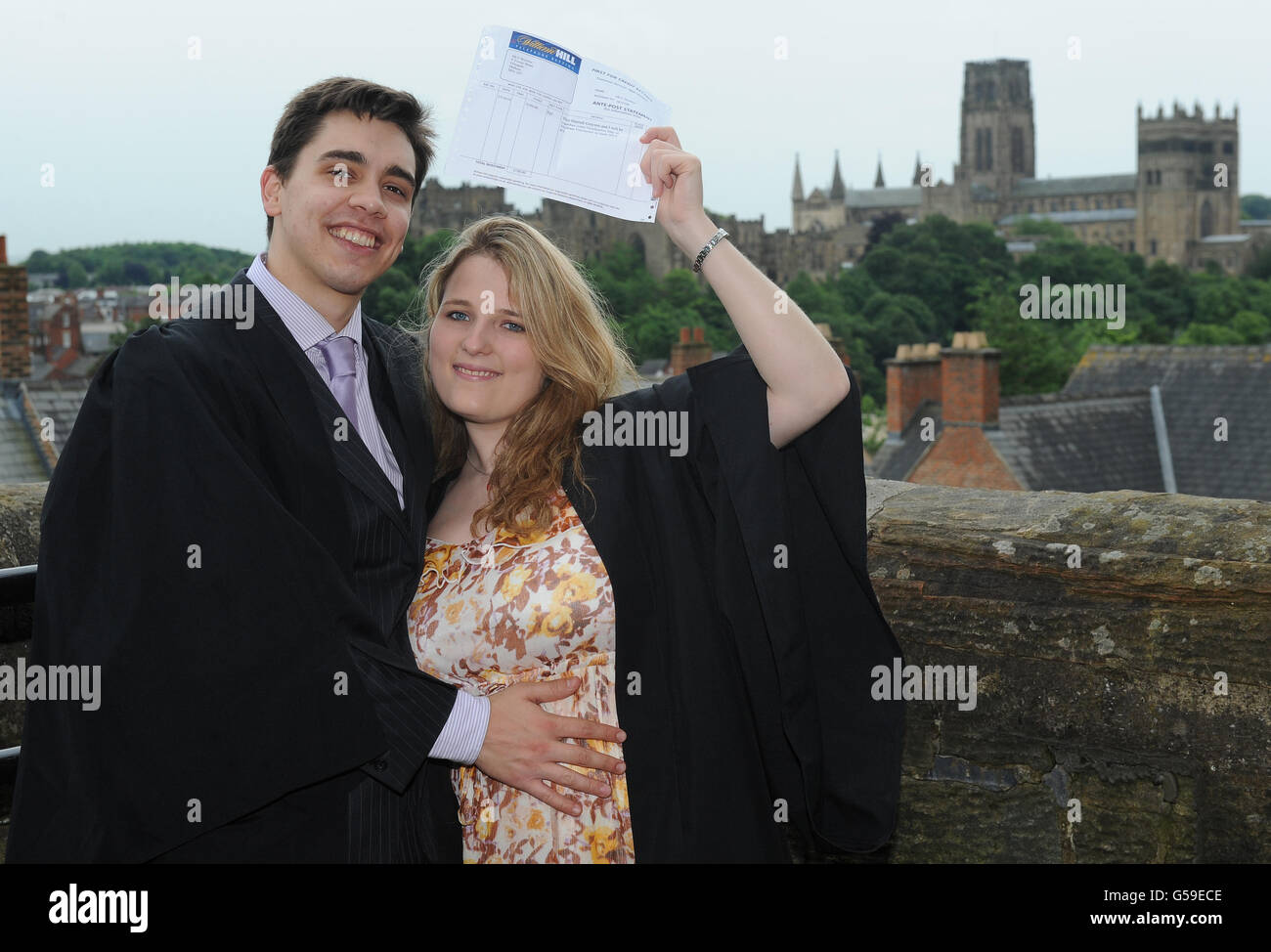 Durham University students Christopher Brooker and Hannah Grayson ...