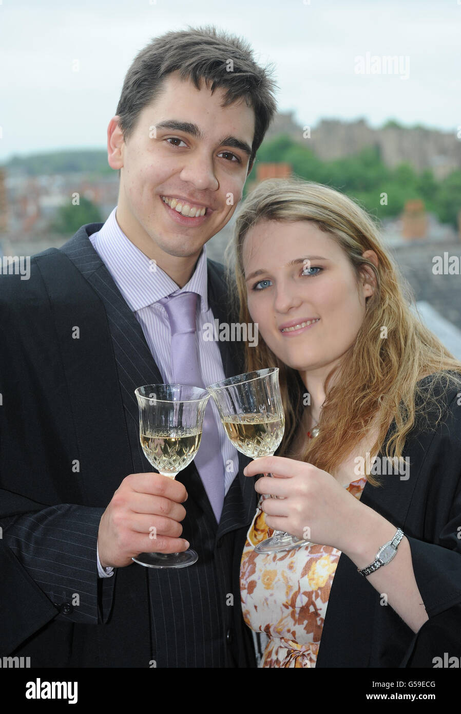 Durham University students Christopher Brooker and Hannah Grayson ...