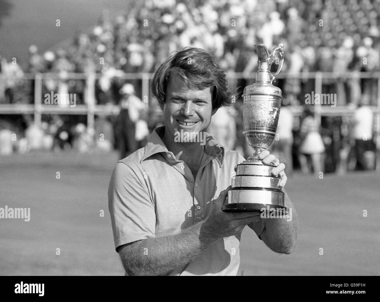 Tom Watson, the 27 year old American, acknowledges the tremendous ...