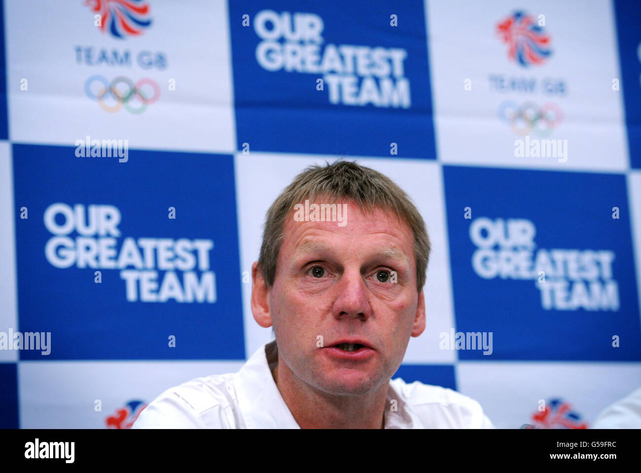 Great Britain Olympic football coach Stuart Pearce during the Team GB ...