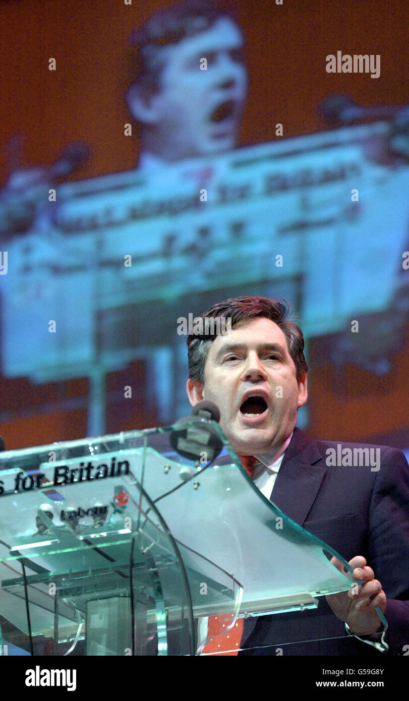 Labour conference Gordon Brown Stock Photo - Alamy