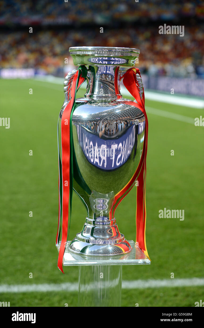 Soccer uefa euro 2012 final spain v italy olympic stadium hi-res stock ...