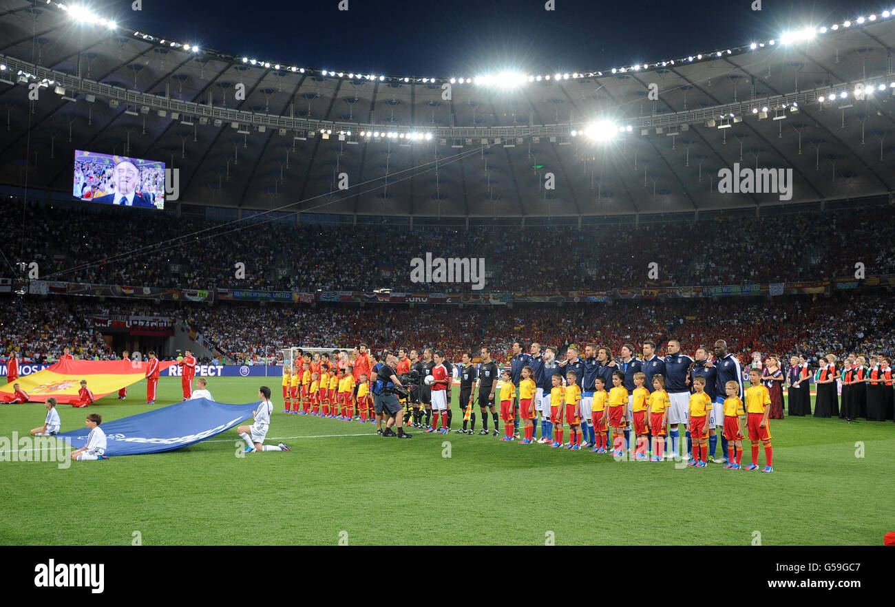 Soccer - UEFA Euro 2012 - Final - Spain v Italy - Olympic Stadium Stock ...